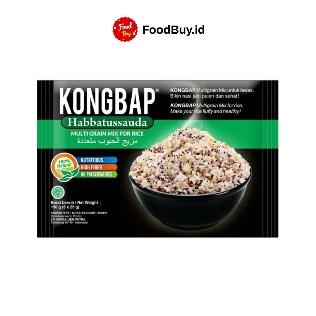 Jual Kongbap Multi Grain Mix Habbatasauda 150 gr | Shopee Indonesia