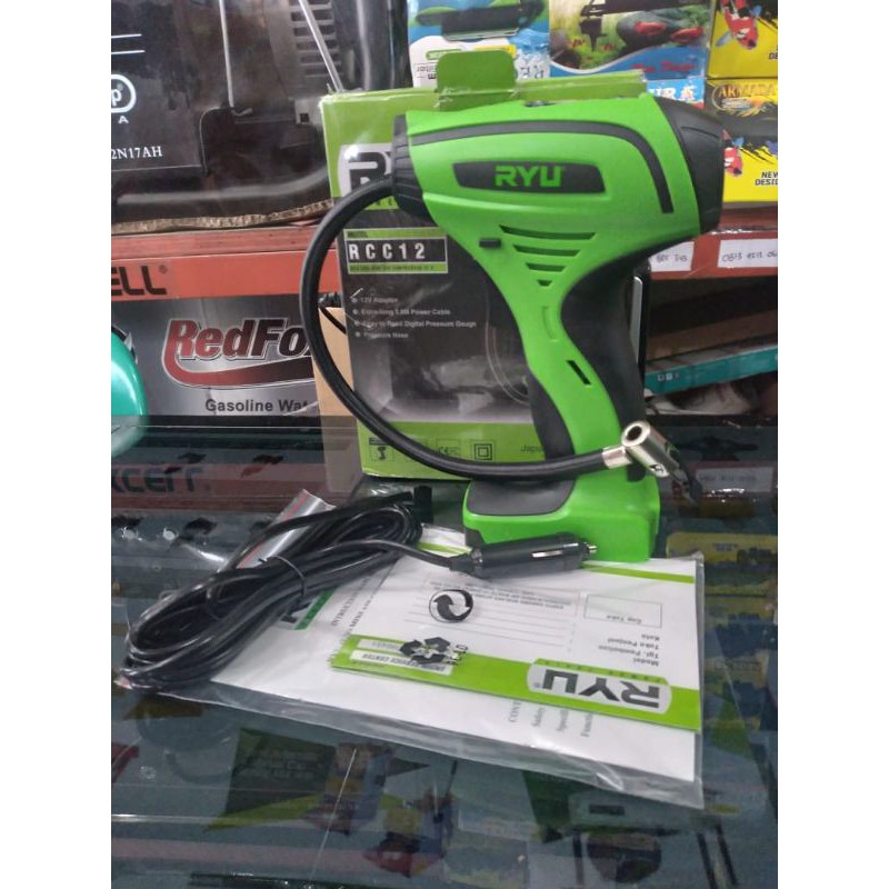 Jual Kompresor mini RYU DC RCC 12V pompa ban mobil/ Air compresor DC12V ...