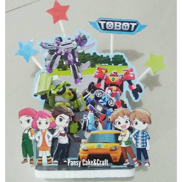 Jual Cake topper Tobot | Shopee Indonesia