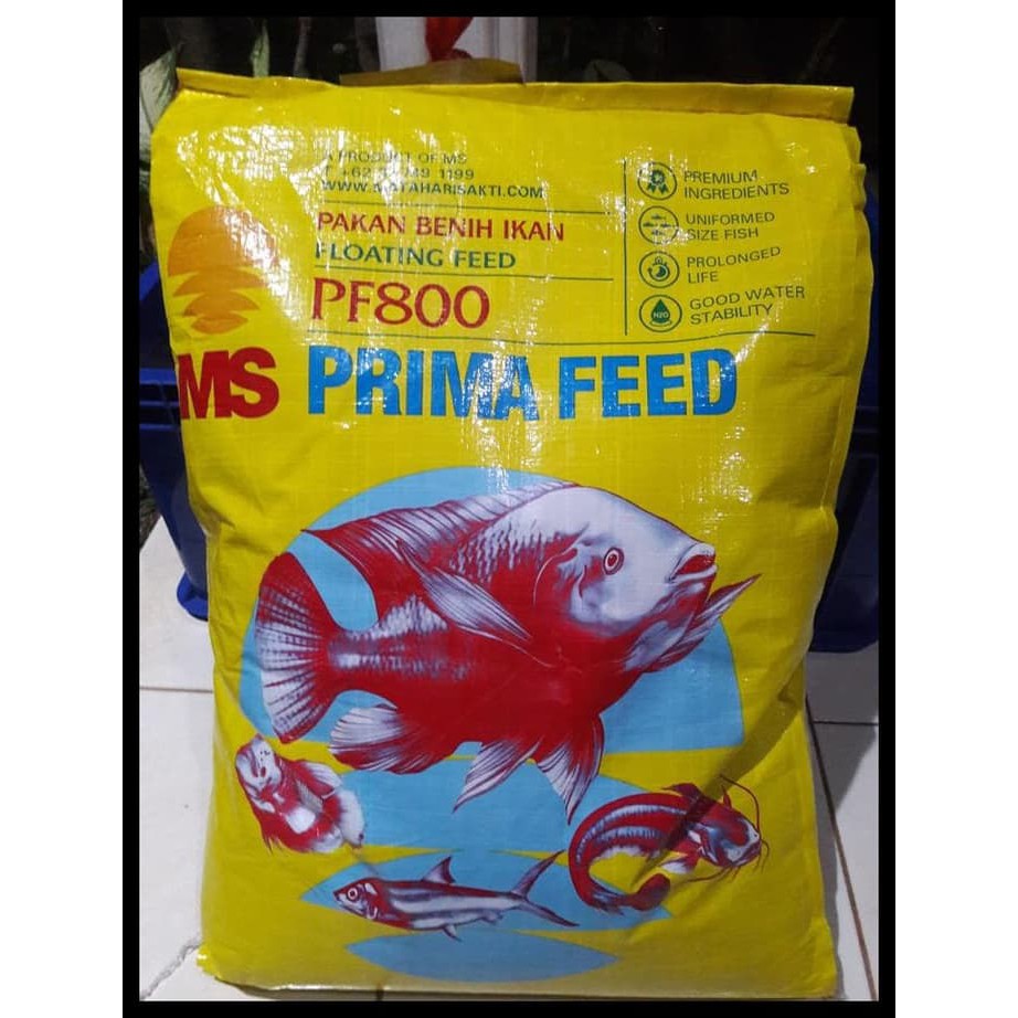 Jual PF800 10kg Pakan Pelet Makanan Benih Ikan MS Prima Feed PF 800 10 ...