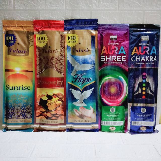 Jual Hio Dupa Buhur Wangi India Aromaterapi Darshan Tulasi 100s Incense ...