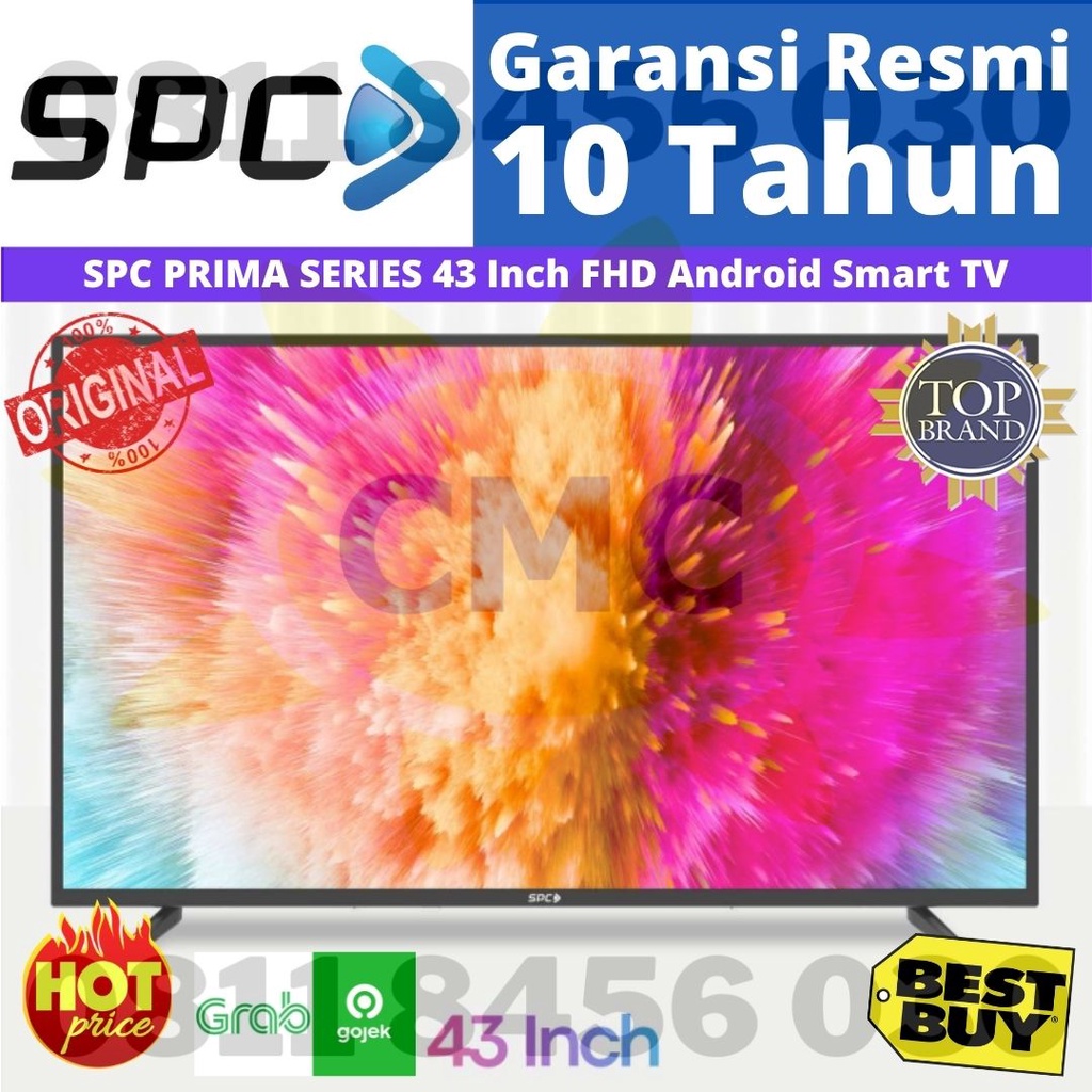 Jual SPC 43 inch LED Smart TV FHD Android Smart TV Garansi Resmi | Shopee Indonesia