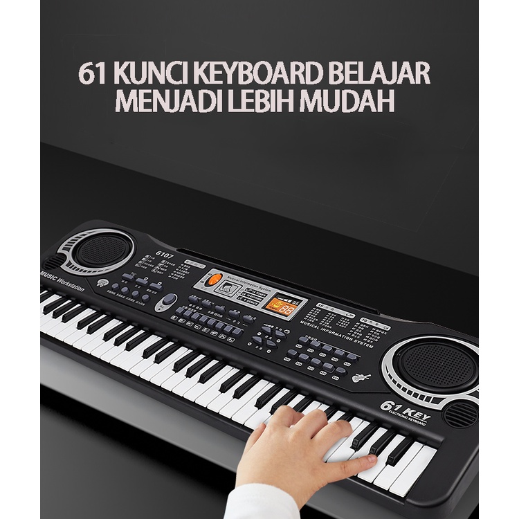 Jual MIIGO Keyboard Piano Anak Digital Elektrik 61 Keys | Shopee Indonesia