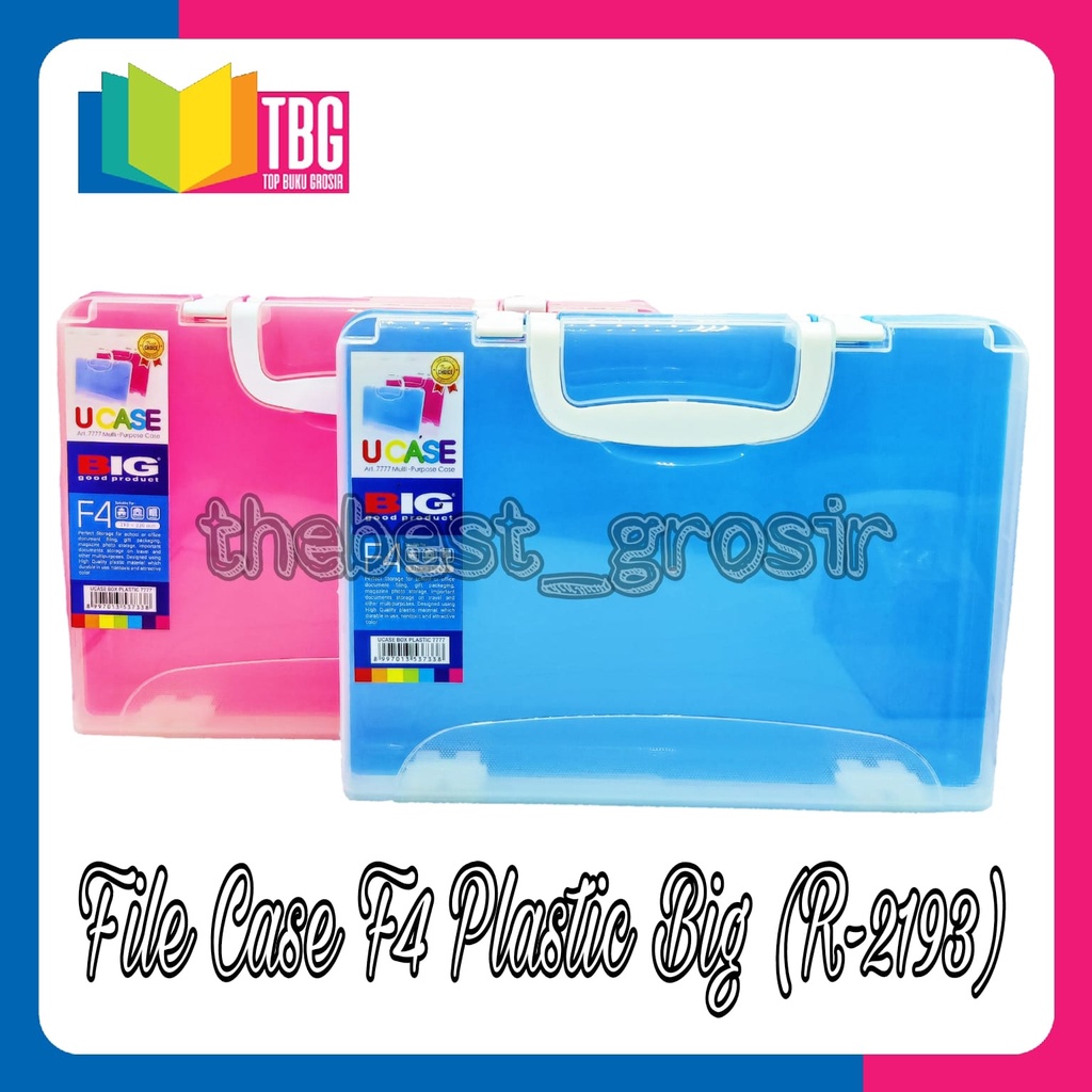 Jual FILE CASE F4 PLASTIC 7777 BIG/ TEMPAT DOKUMEN / WADAH FILE ...