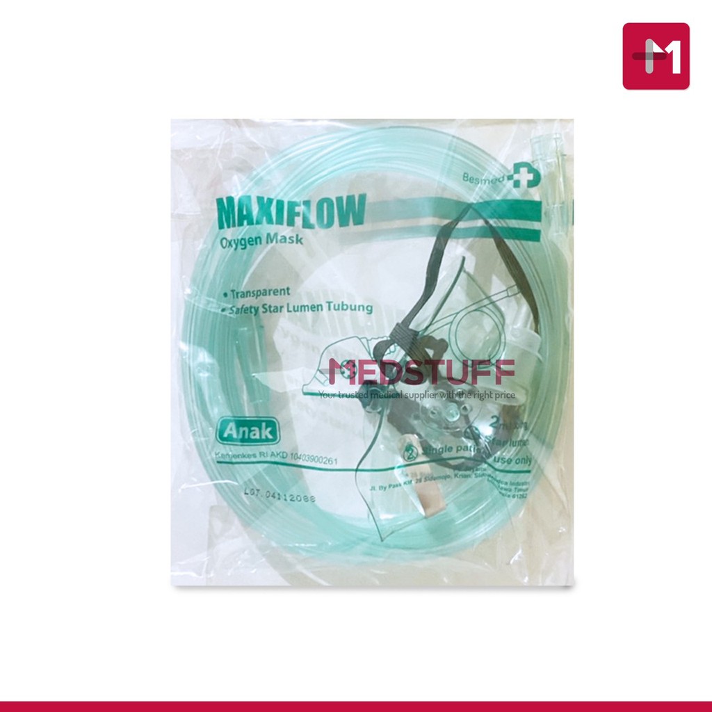 Jual Maxiflow Masker Oksigen Simple Face Mask Oxygen Mask | Shopee ...