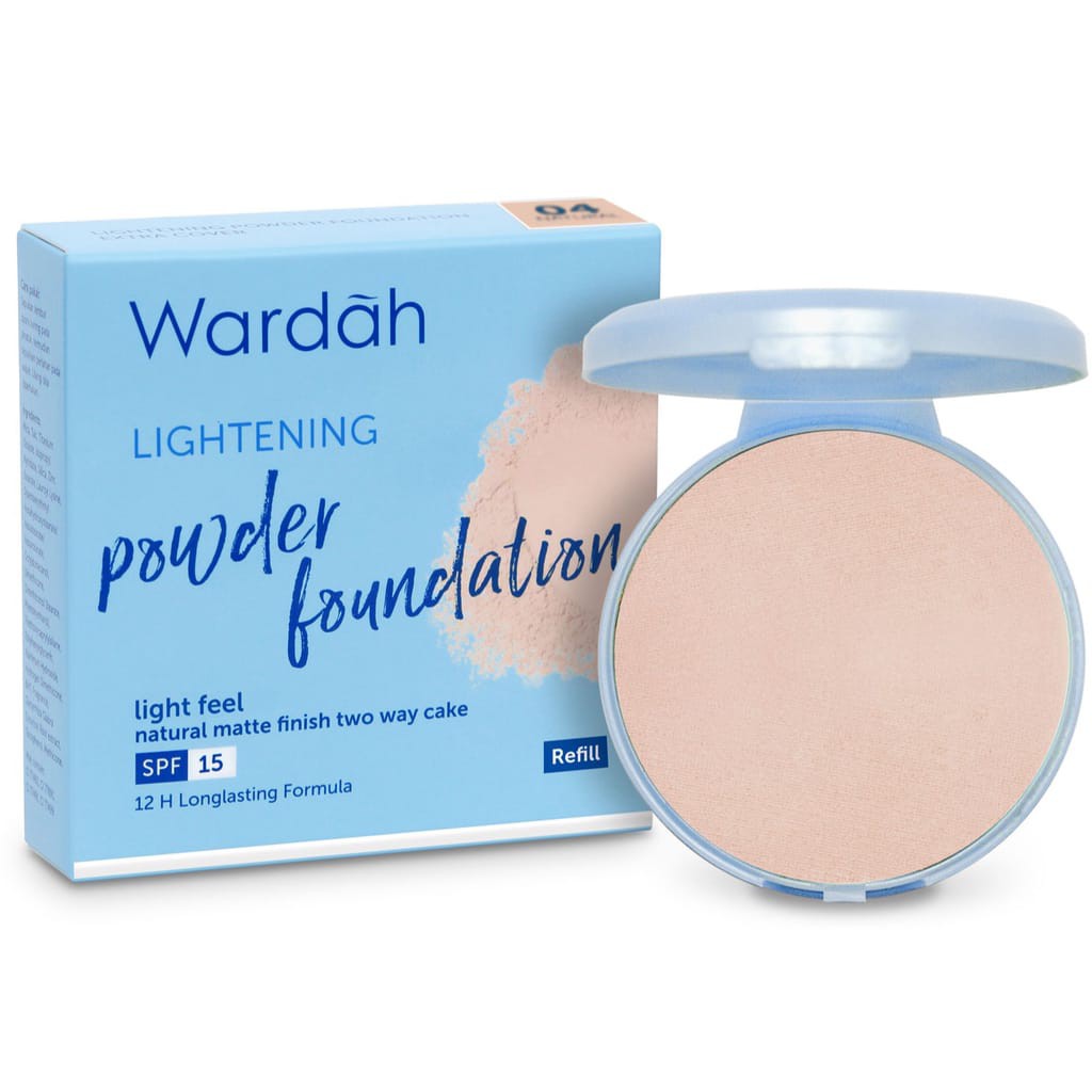 Jual Wardah Refill Lightening Powder Foundation Light Feel 03 Pink Fair ...