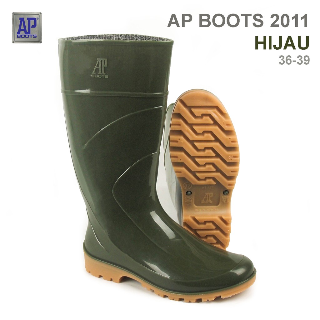 Jual AP Boots AP 2011 Hijau - Sepatu Boot PVC | Shopee Indonesia