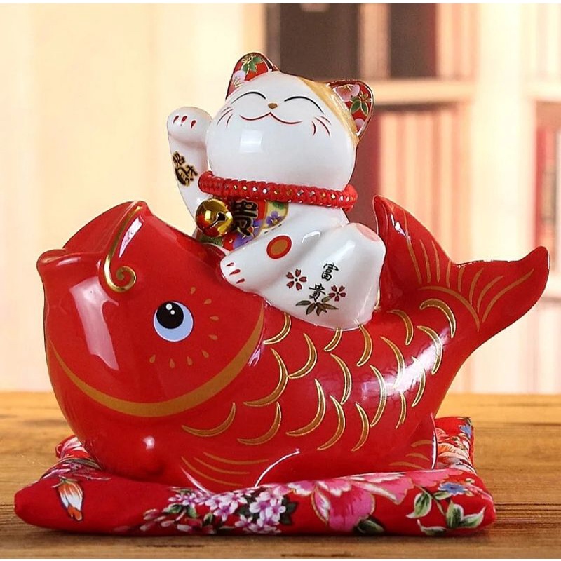 Jual Celengan lucky cat/manekineko/kucing hoki/kucing keberuntungan ...