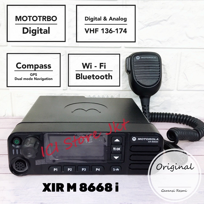 Jual Radio Rig Motorola Xir M8668 VHF garansi resmi | Shopee Indonesia