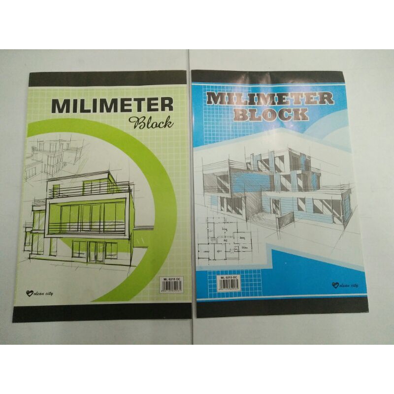 Jual Buku Milimeter Block Folio Olean City | Shopee Indonesia
