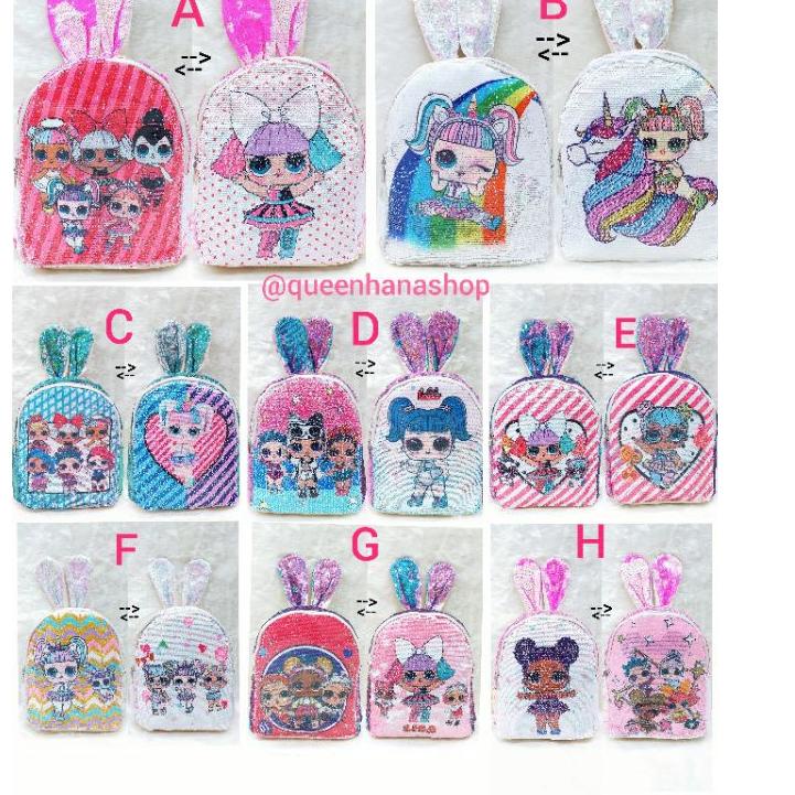 Jual Trend - Tas Sequin Bunny LOL Usap Berubah Gambar | Shopee Indonesia