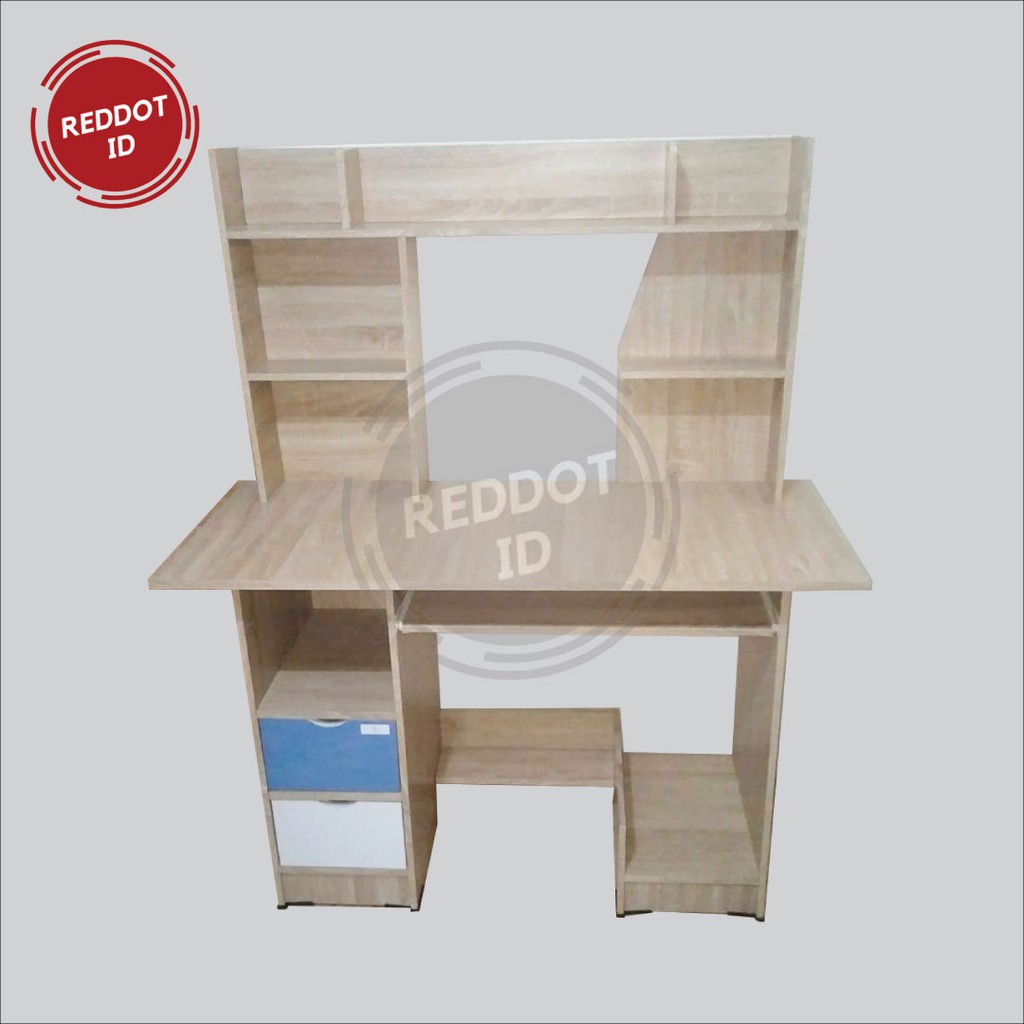 Jual Meja Belajar Minimalis Vanessa Rak Keyboard Komputer Multifungsi ...