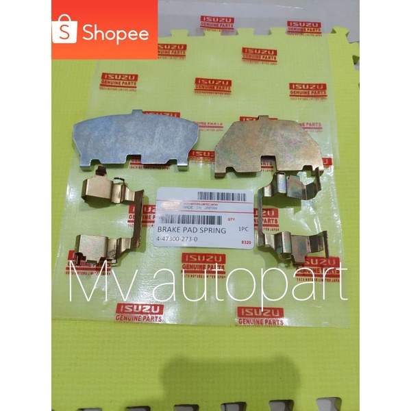 Jual Brake pad spring / plat kampas rem depan Isuzu Panther Pick Up Ori ...