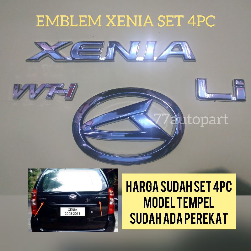 Jual Emblem xenia Li set 4pc | Shopee Indonesia