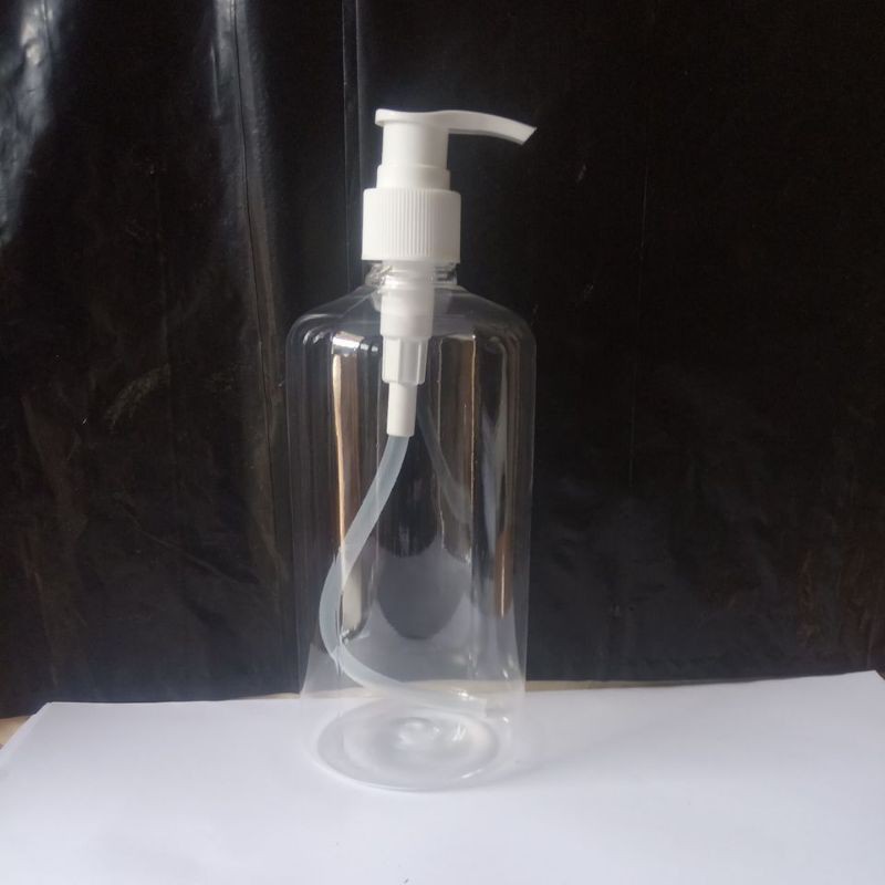 Jual botol sabun pump 500ml bening kemasan 4 pcs | Shopee Indonesia