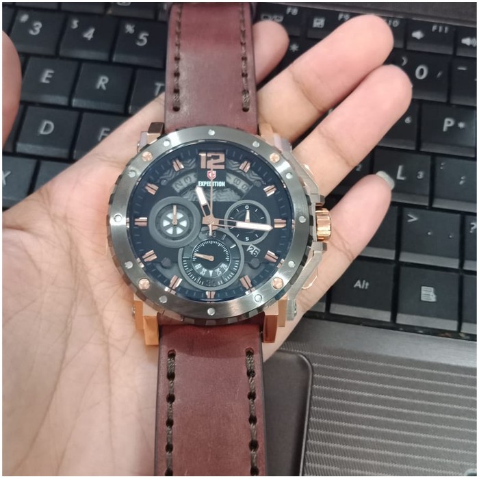 Jual JAM TANGAN PRIA EXPEDITION E 6402 E6402 LEATHER ORIGINAL GARANSI ...