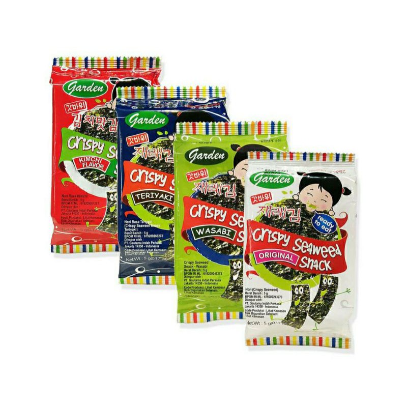Jual Camilan Rumput Laut - Garden Seaweed 5gr | Shopee Indonesia