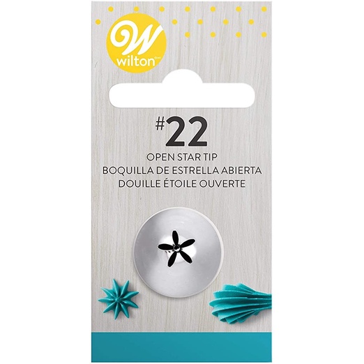 Jual Wilton Spuit Buttercream Tip 22 Motif Standart Open Star Original ...
