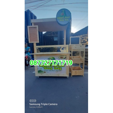 Jual gerobak kayu murah/gerobak kayu jati belanda/gerobak minimalis ...