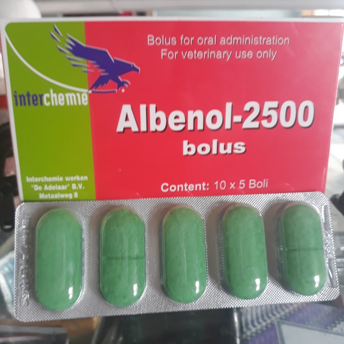 Jual ALBENOL-2500 BOLUS (OBAT CACING SAPI BOLUS) OBAT CACING HATI, PITA ...