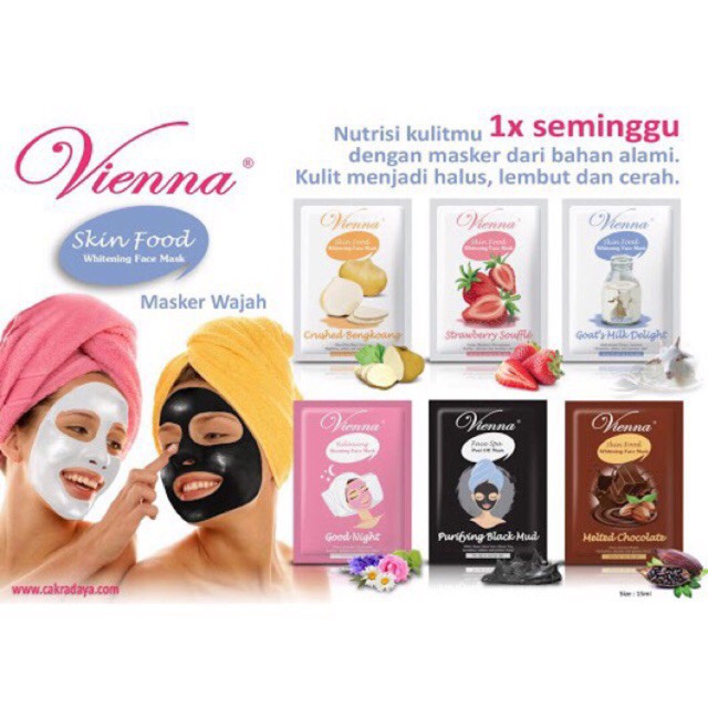 Jual VIENNA FACE MASK / MASKER WAJAH (ALL VARIANT) | Shopee Indonesia