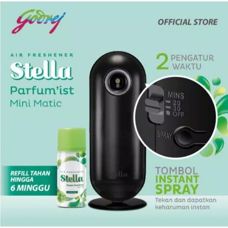 Jual STELLA MINI MATIC SET ALAT + REFILL 40ML | Shopee Indonesia