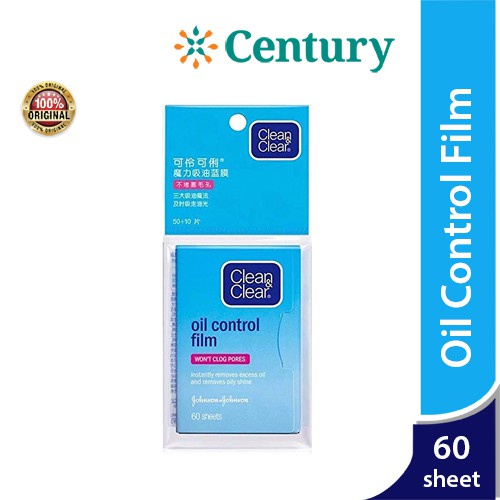 Jual Clean & Clear Oil Control Film / Kertas minyak face skin / kulit wajah berminyak | Shopee ...