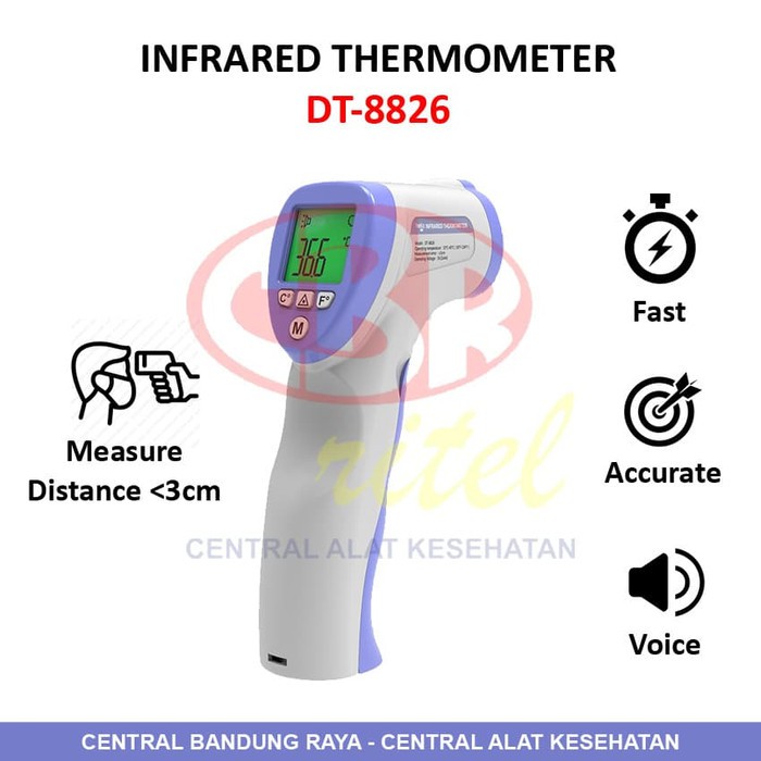 Jual Thermometer Infrared Medical / Termometer Gun Tembak / Model DT-8826 | Shopee Indonesia