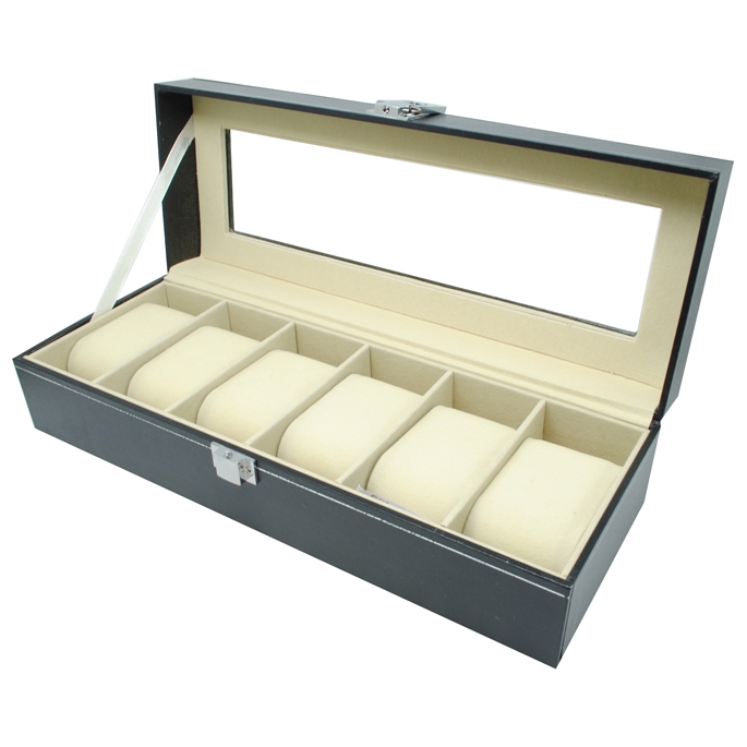 Jual LISM Kotak Jam Tangan Luxury 6 Slot - Black | Shopee Indonesia