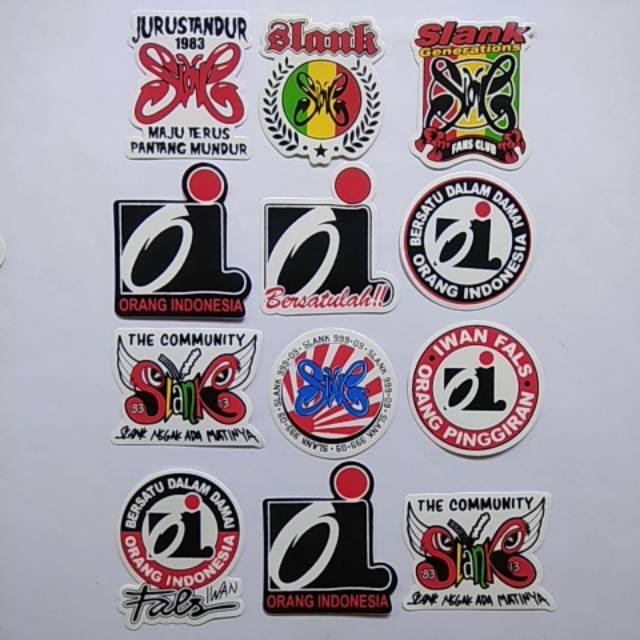 Jual Sticker graftac Slank vs Oi campur | Shopee Indonesia