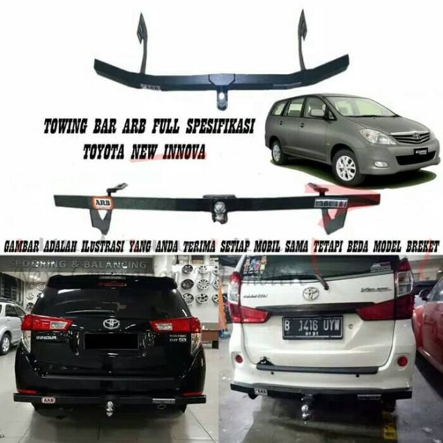 Jual Towing bar arb innova lama towing belakang arb innova lama ...