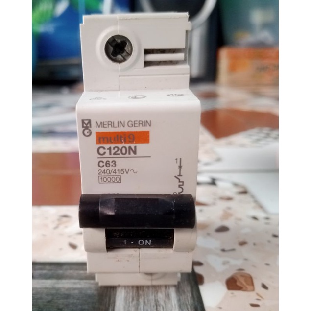 Jual MCB Merlin Gerin Multi 9 C120N 1P 63A 80A 100A Original | Shopee Indonesia