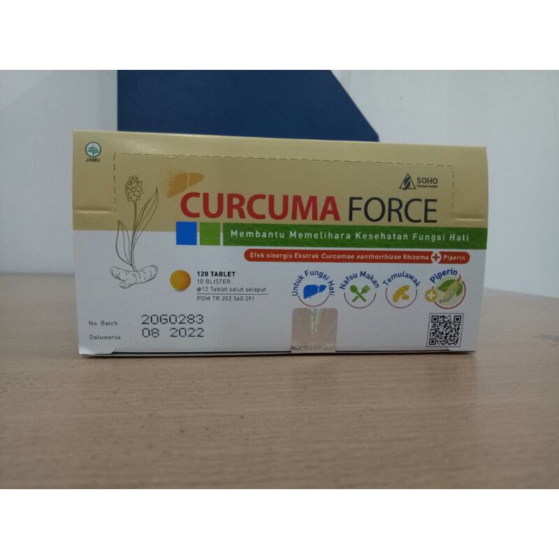 Jual Curcuma force tab plus piperin 120 tab | Shopee Indonesia