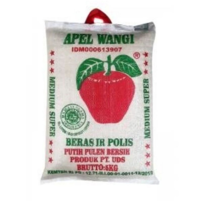 Jual Beras Medium Super Apel Wangi 5kg | Shopee Indonesia