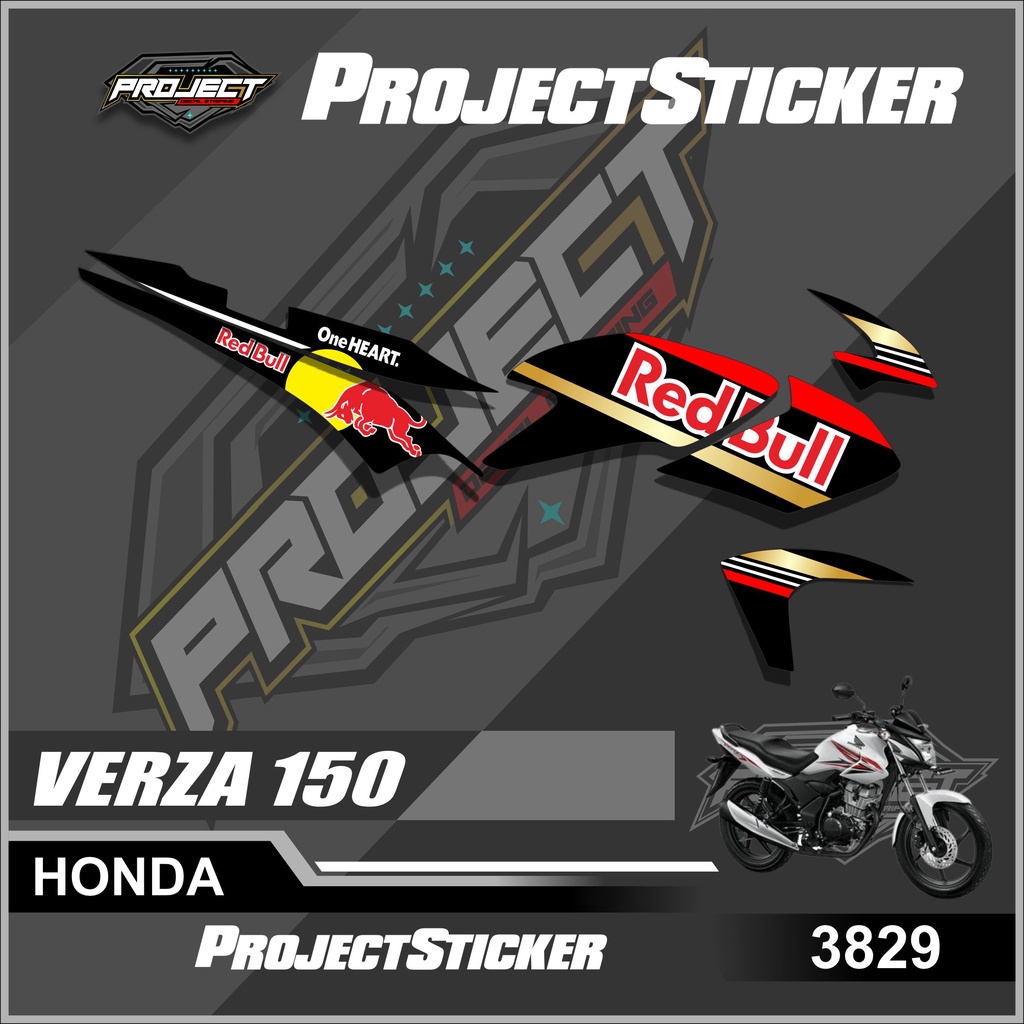 Jual Striping Sticker Motor Verza 150 Variasi Design Racing Red Bull ...