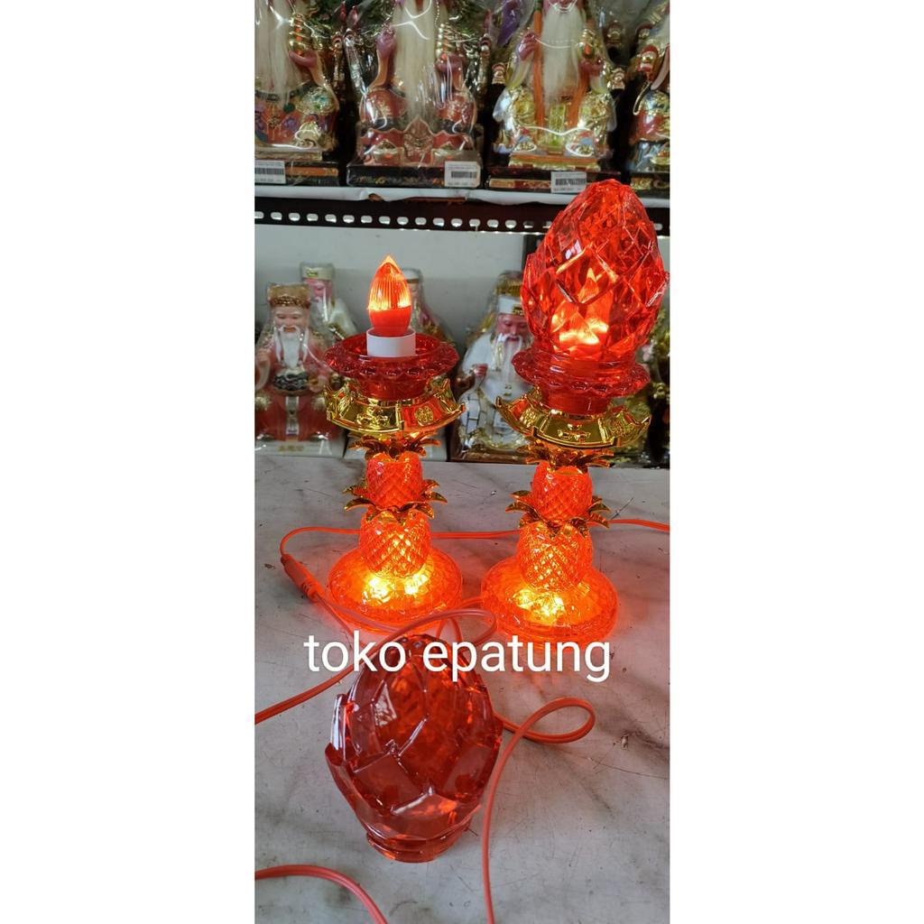 Jual Lampu Sembahyang Lampu altar motif nanas LED 25 cm -l | Shopee ...