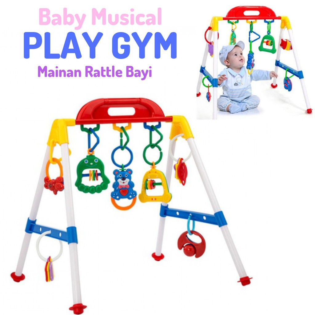 Jual Mainan Edukasi Bayi Play Gym Anak Baby Musik Gantung Rattle ...