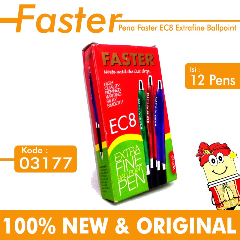 Jual Pena Faster EC8 Extrafine Ballpoint | Shopee Indonesia