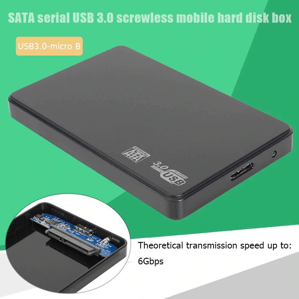 Jual HDD SSD Enclosure SATA to USB 3.0 / Casing Harddisk 2.5" Box / BLACK | Shopee Indonesia