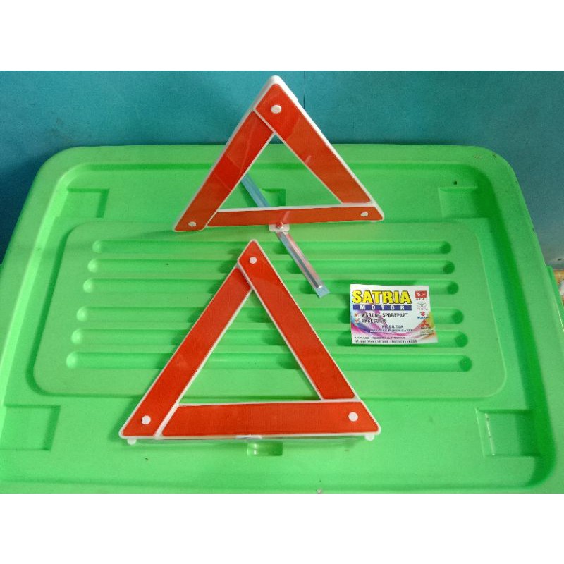 Jual palang segitiga pengaman mobil hati2 bahaya | Shopee Indonesia