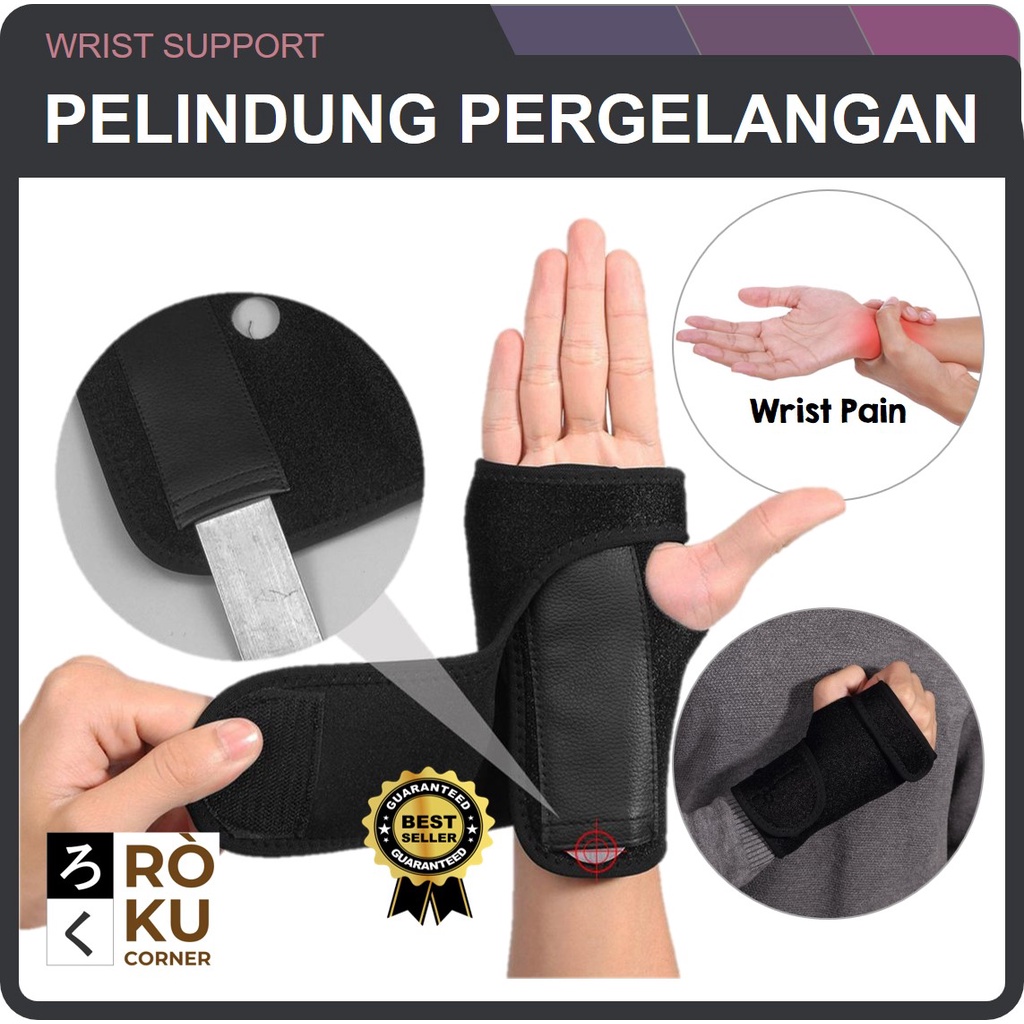 Jual Wrist Hand Brace Palm Support Pergelangan Carpal Tunnel Splint ...