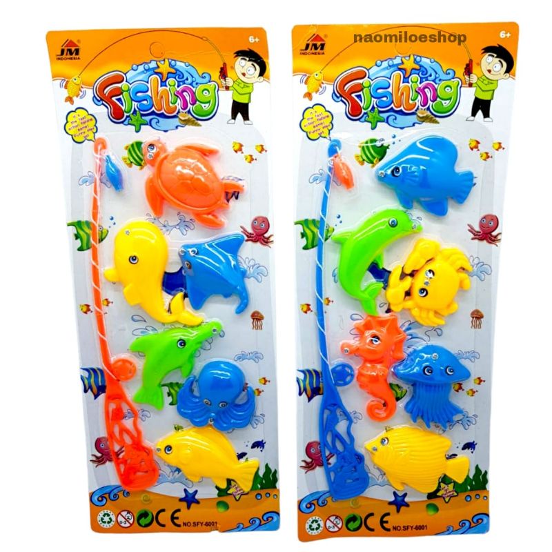 Jual Mainan Pancing Ikan Magnet Fishing Ikan Kuda Laut Gurita Hadiah ...