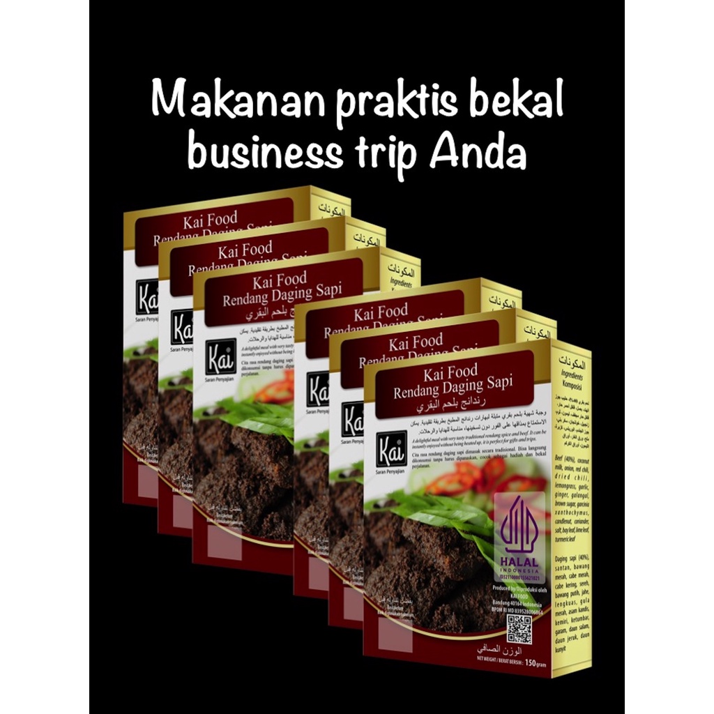 Jual Paket Hemat 6 RENDANG DAGING SAPI Kai Food 900g | Shopee Indonesia