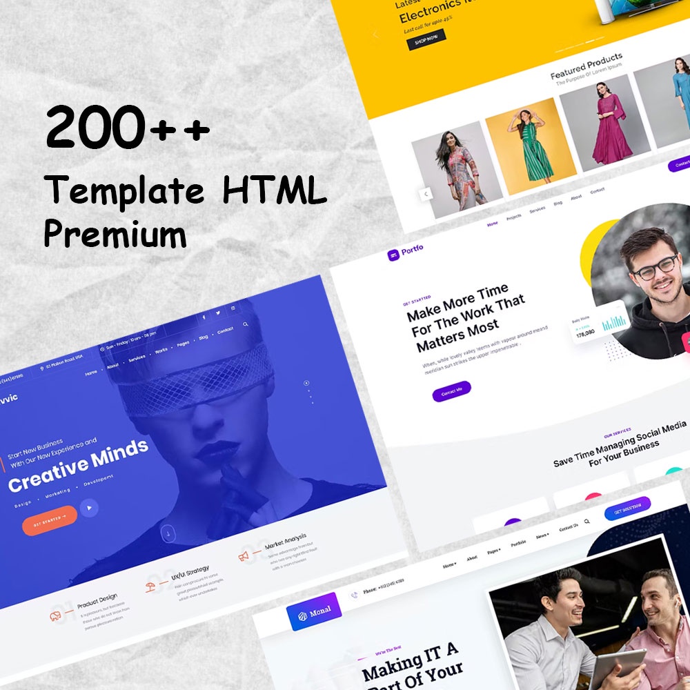 Jual 200++ Web Template HTML Premium | Shopee Indonesia