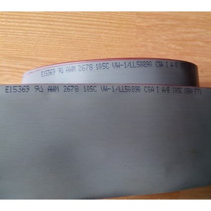 Jual Kabel flat pelangi abu-abu 80 pin Hitachi original eceran @1 meter ...