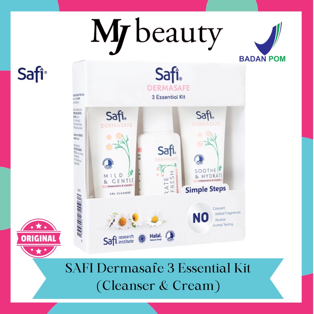 Jual SAFI Dermasafe 3 Essential Kit (Cleanser & Cream) | Shopee Indonesia