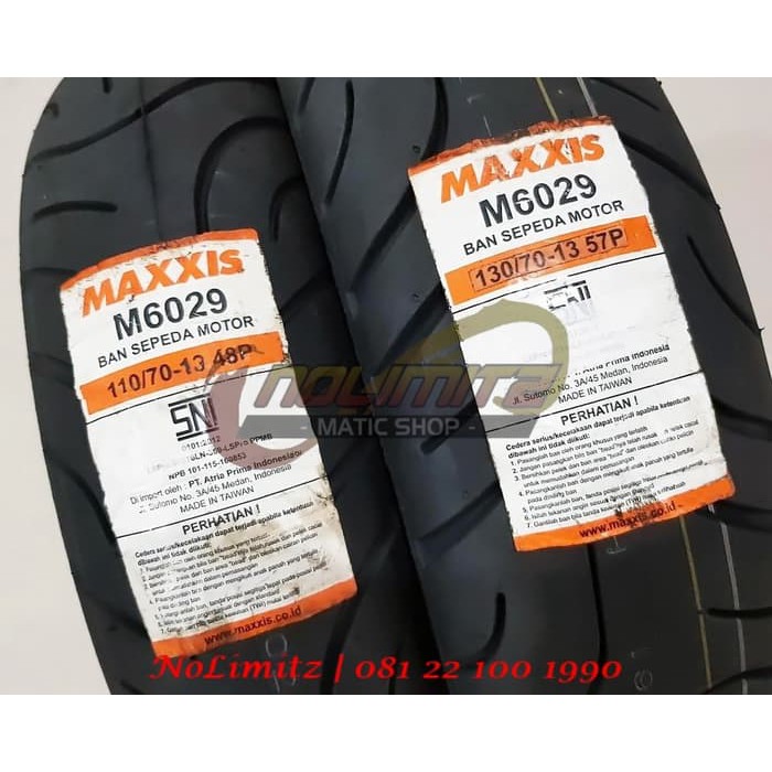 Jual (100% GOOD QUALITY) Ban Maxxis M6029 Depan Belakang 110/70 - 13 ...