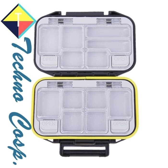 Jual KP1604 techno cos box kotak perkakas kail pancing 12 ruang wadah alat mancing | Shopee ...