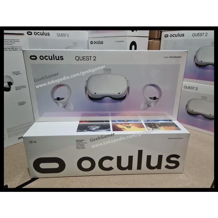 Jual Oculus Quest 2 ~ 64Gb ~ Advanced All-In-One Vr Headset | Shopee Indonesia