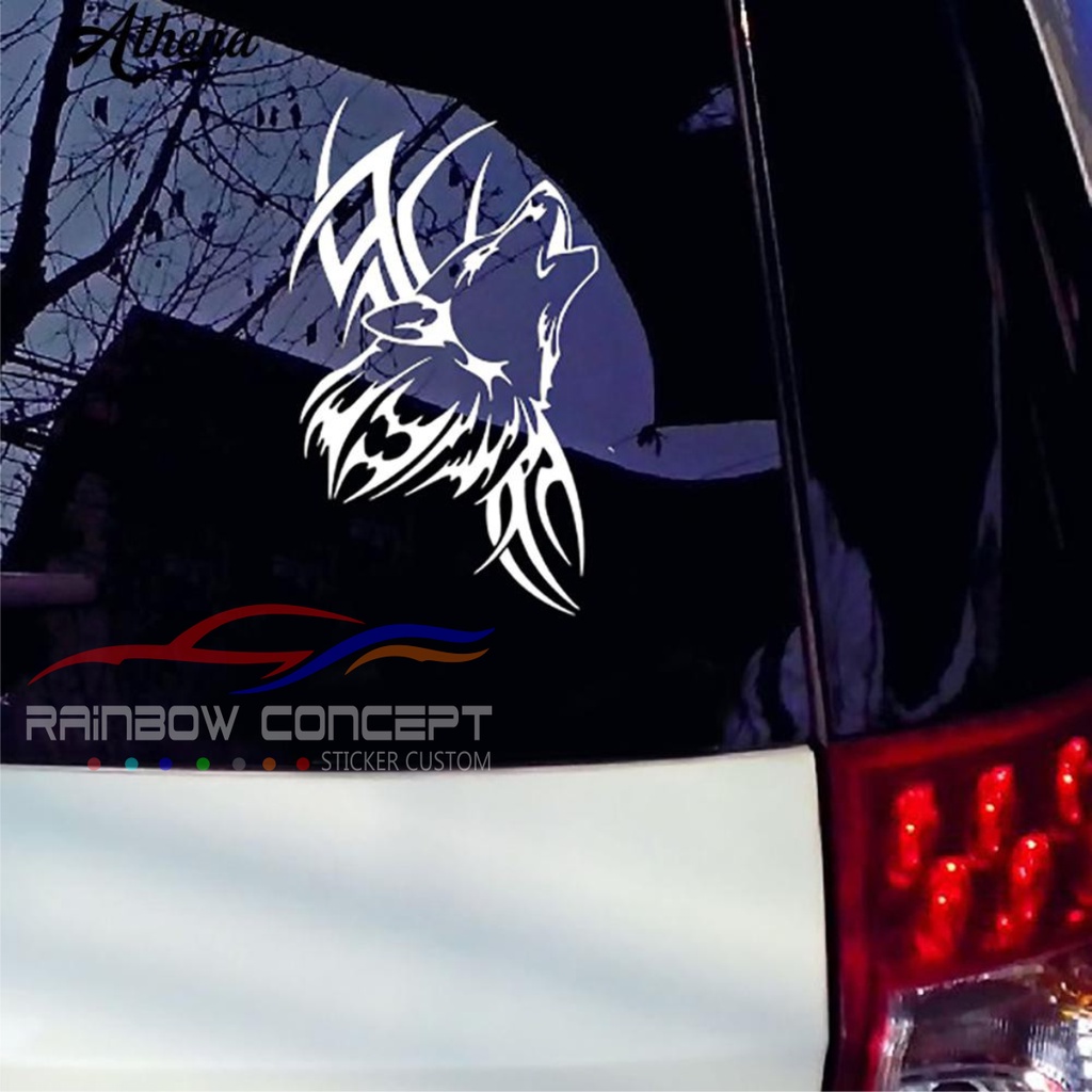 Jual stiker variasi mobil srigala tribal keren sticker cutting ...
